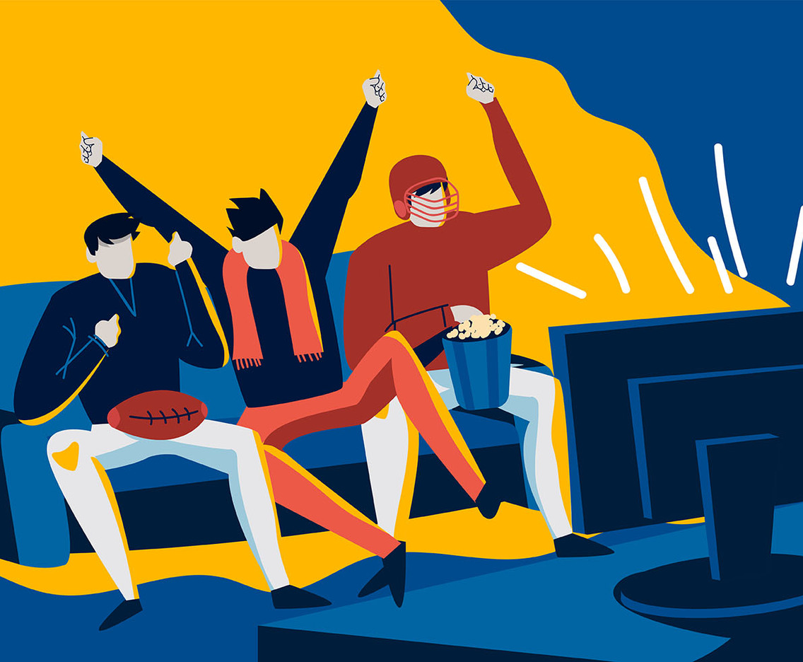 Football Watch Party Vector Art & Graphics | freevector.com