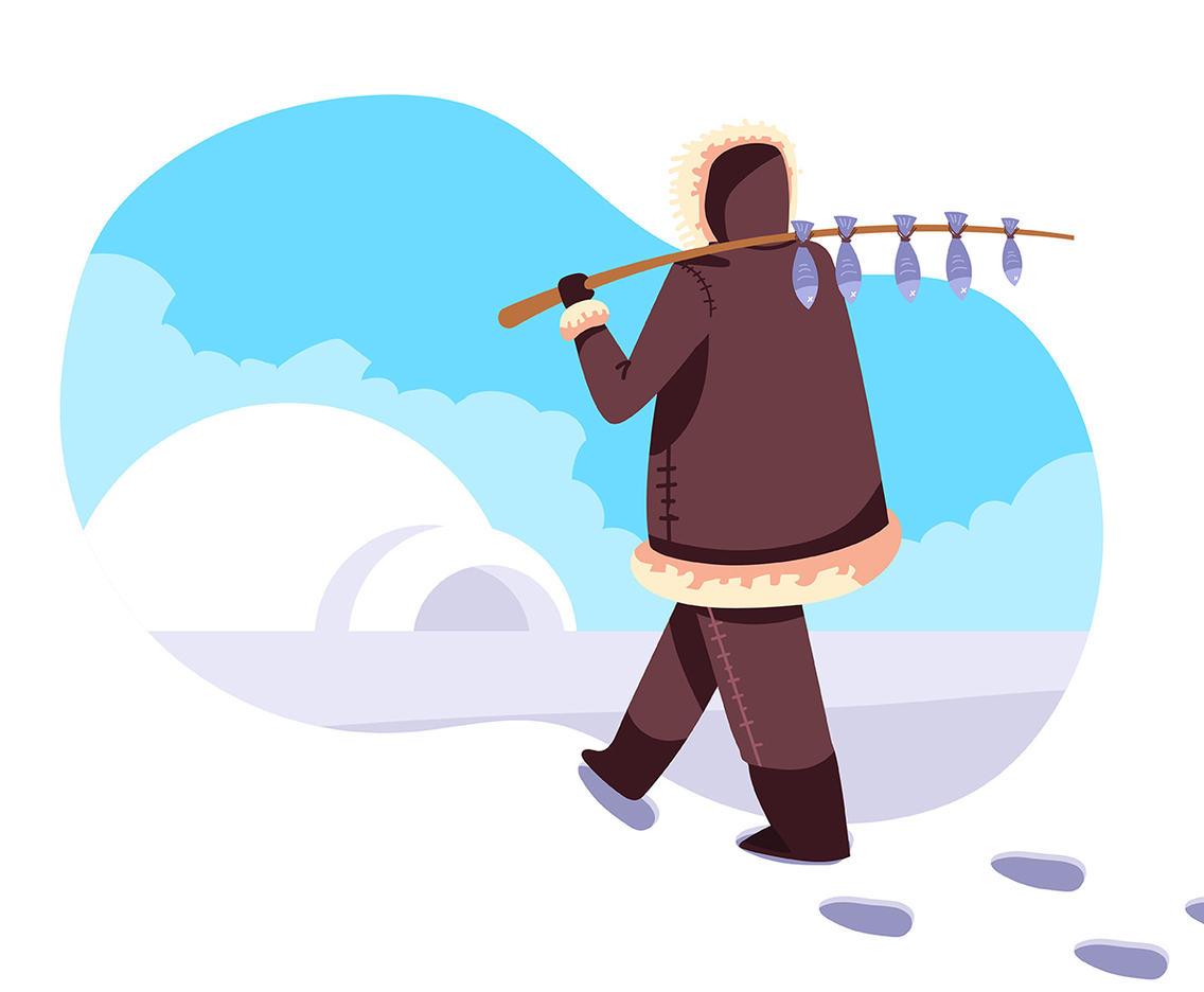 Eskimos Vector Art & Graphics | freevector.com