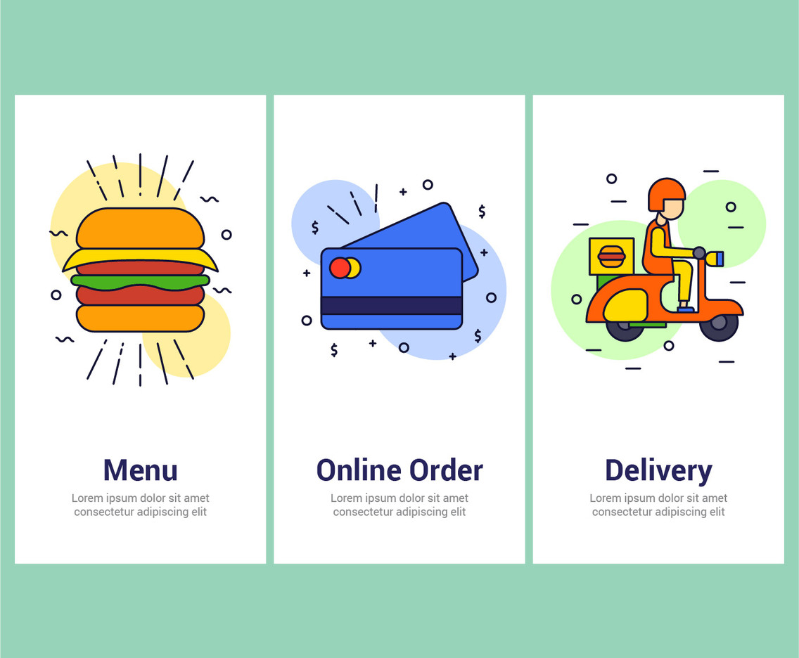 Online Food Order Vector Art & Graphics | freevector.com