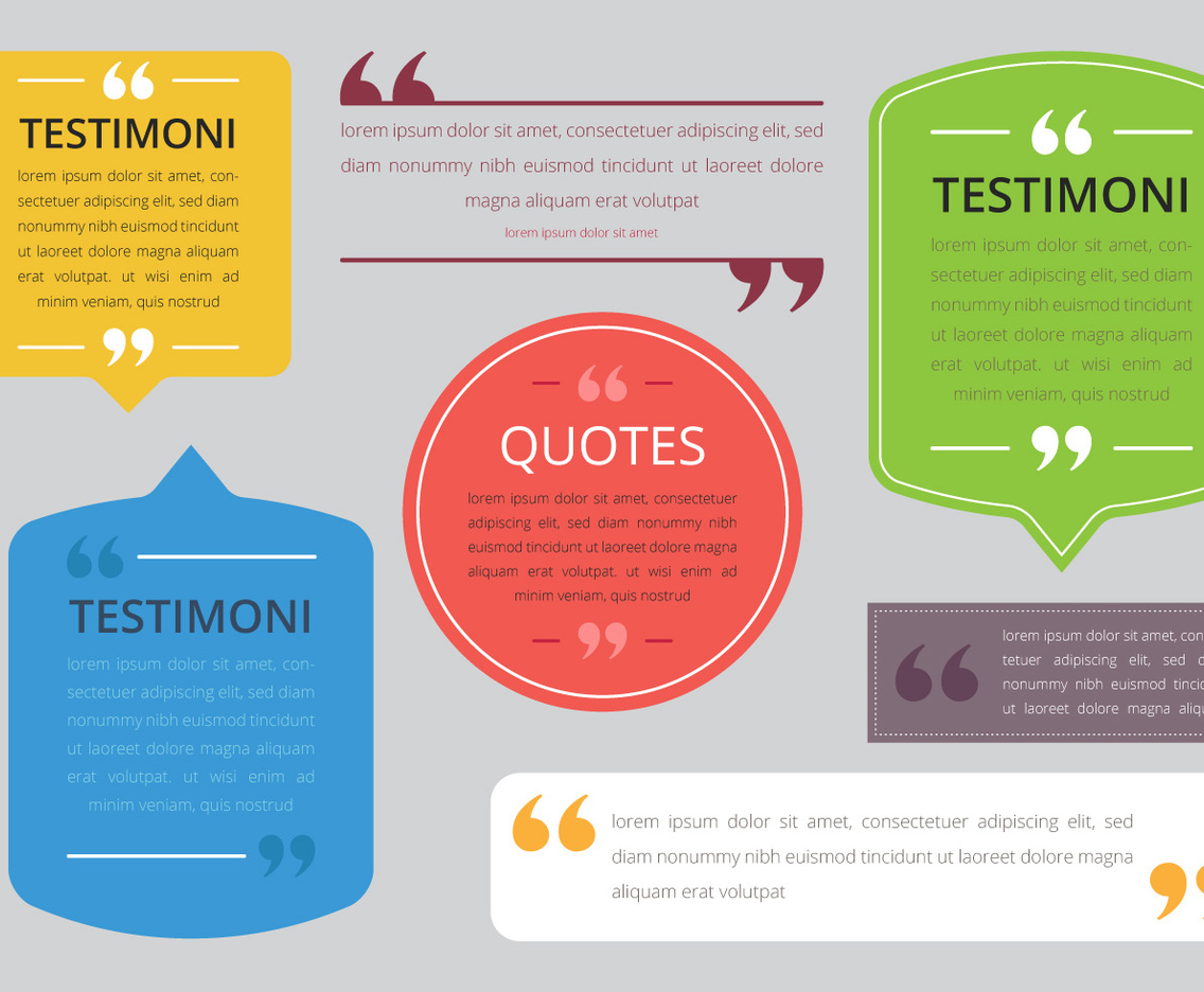 Testimonial Design. Consument Testimoni. Client Review. Quote Text ...