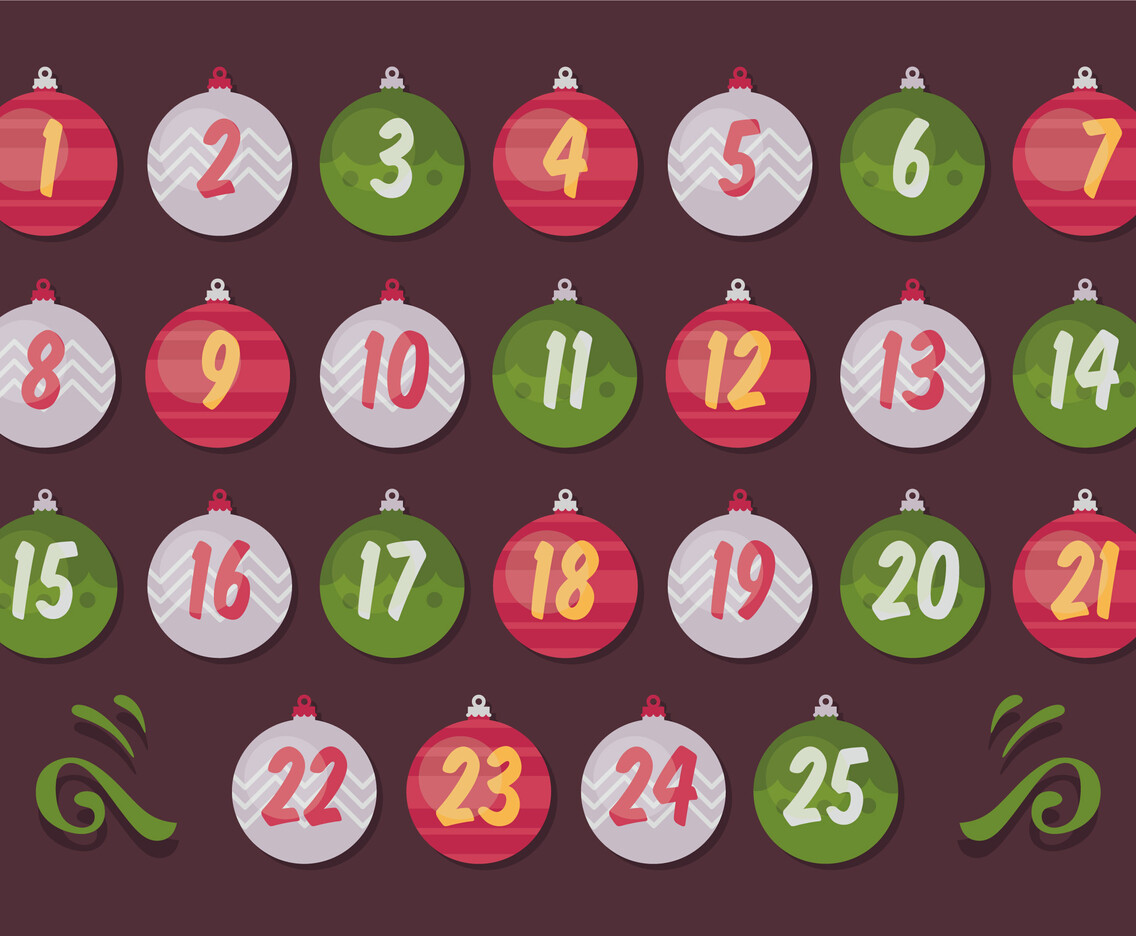 Advent Calendar Vector Vector Art & Graphics | freevector.com
