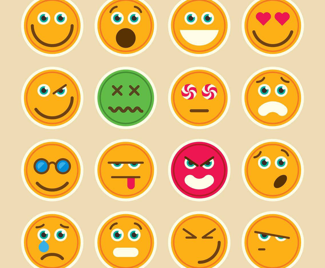 Emoticons Set. Vector Art & Graphics | freevector.com