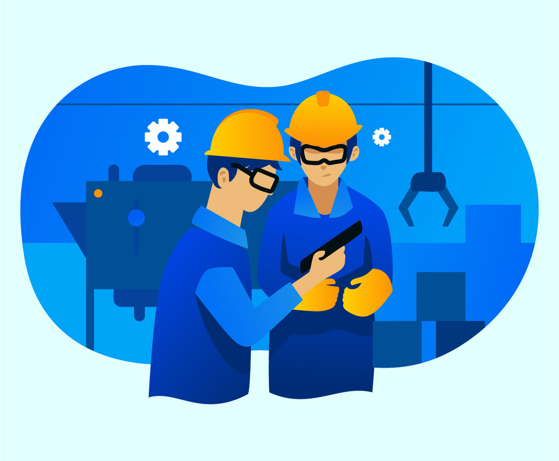 Factory Worker Vector Art & Graphics | freevector.com