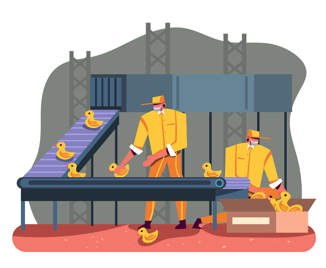 Factory Worker Vector Art & Graphics | freevector.com