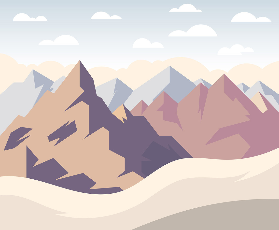 Mountain Landscape First Person Illustration Vector Art & Graphics ...