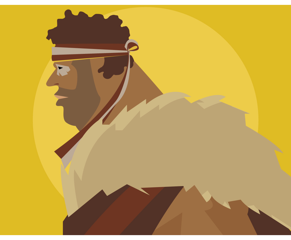 Indigenous Man Vector Vector Art & Graphics | freevector.com