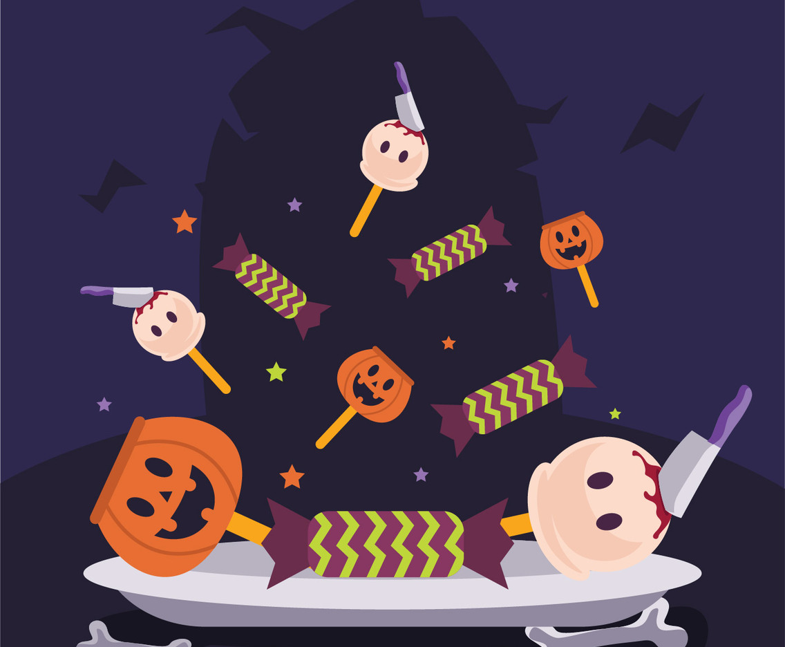 Halloween Candy Vector Art & Graphics | freevector.com