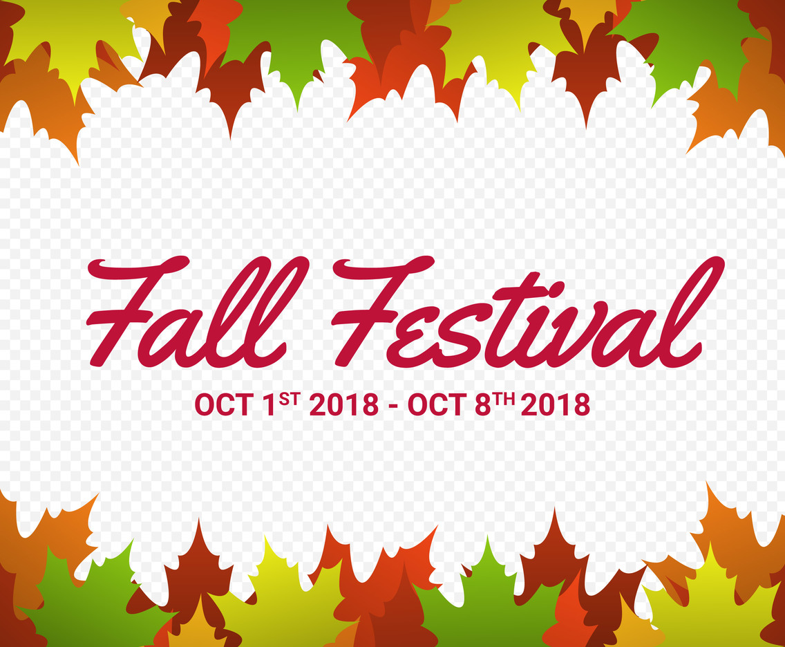 Fall Festival Seasonal Autumn Leaves Frame Background Vector Art ...