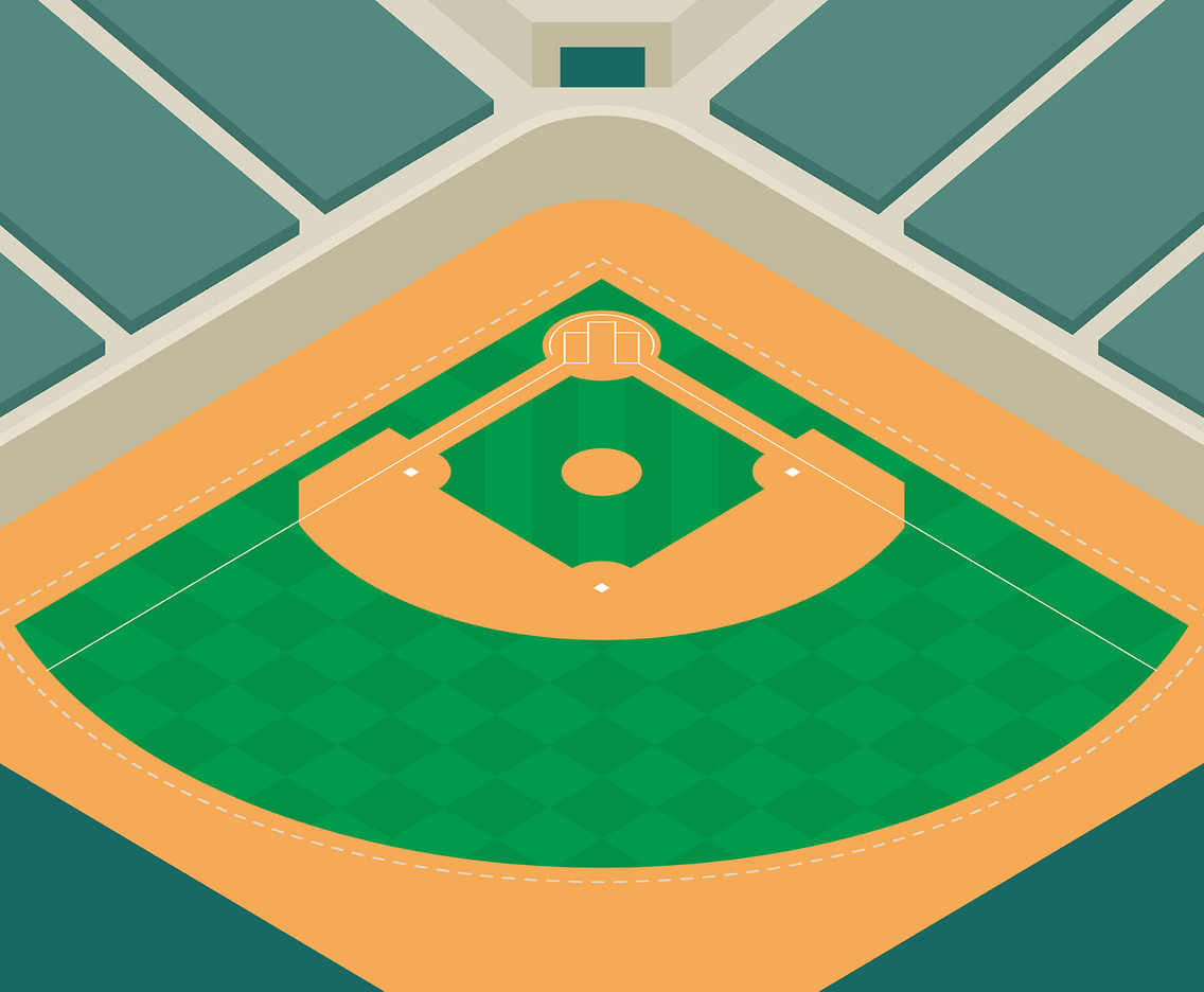 Baseball Park Illustration Vector Art & Graphics | freevector.com
