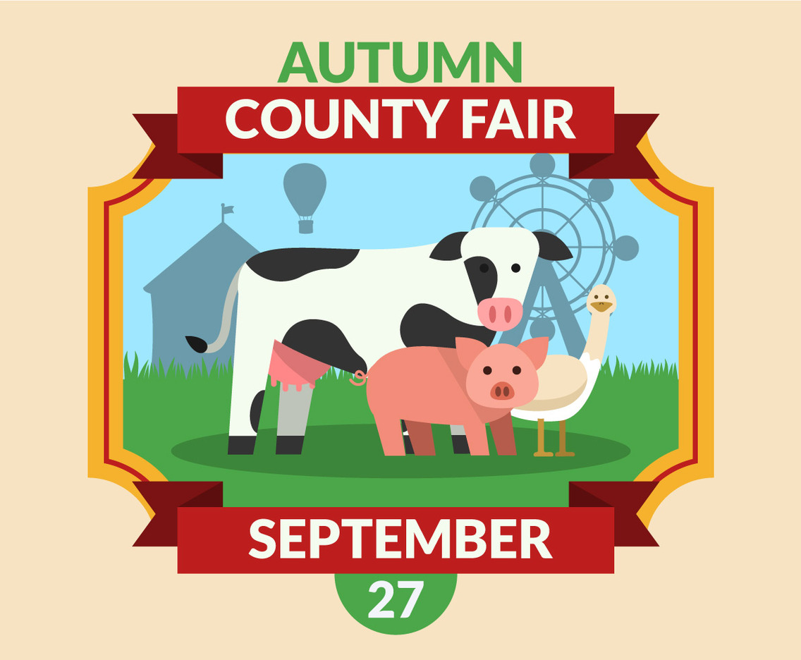 County Fair Poster Template Vector Art & Graphics | freevector.com