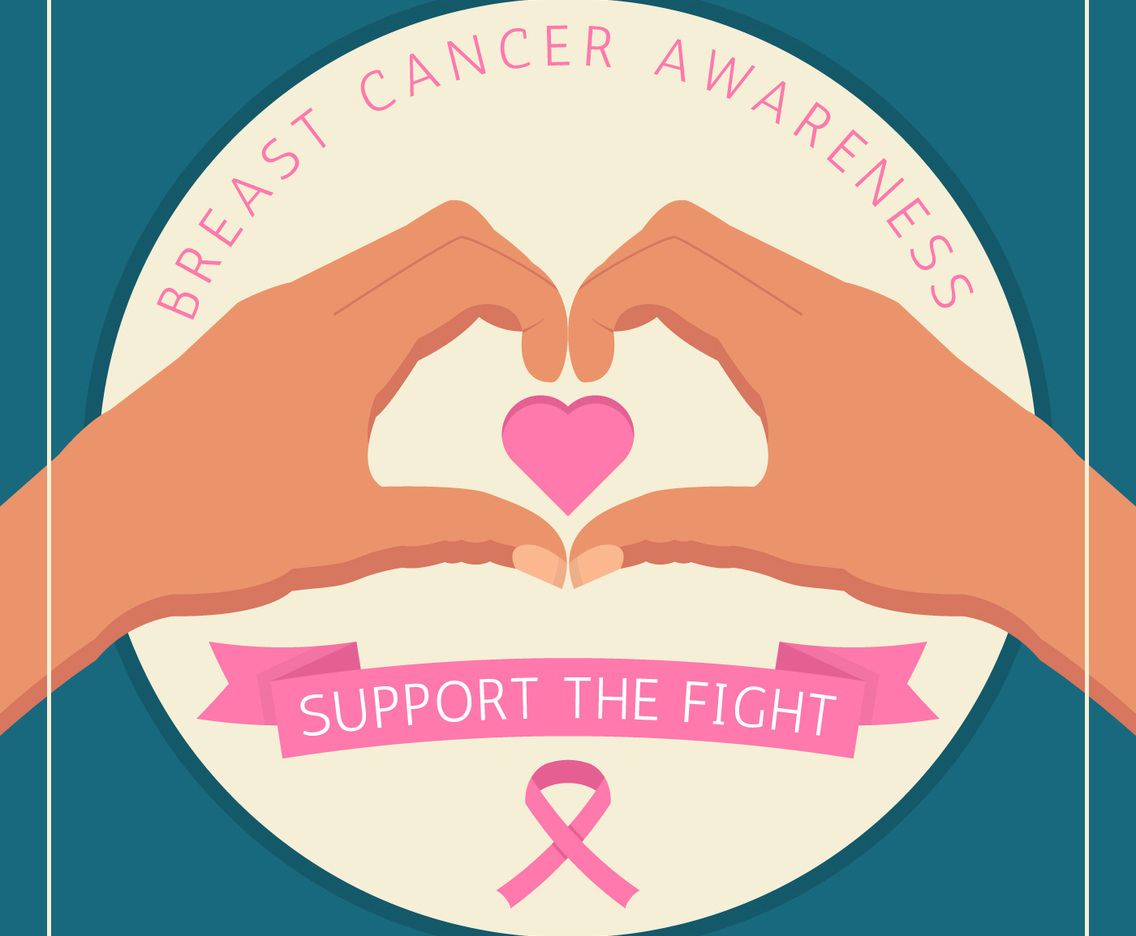 Beautiful Breast Cancer Awareness Social Media Vectors Vector Art ...