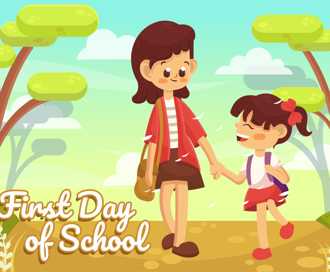 First Day Of School Vector Vector Art & Graphics | freevector.com