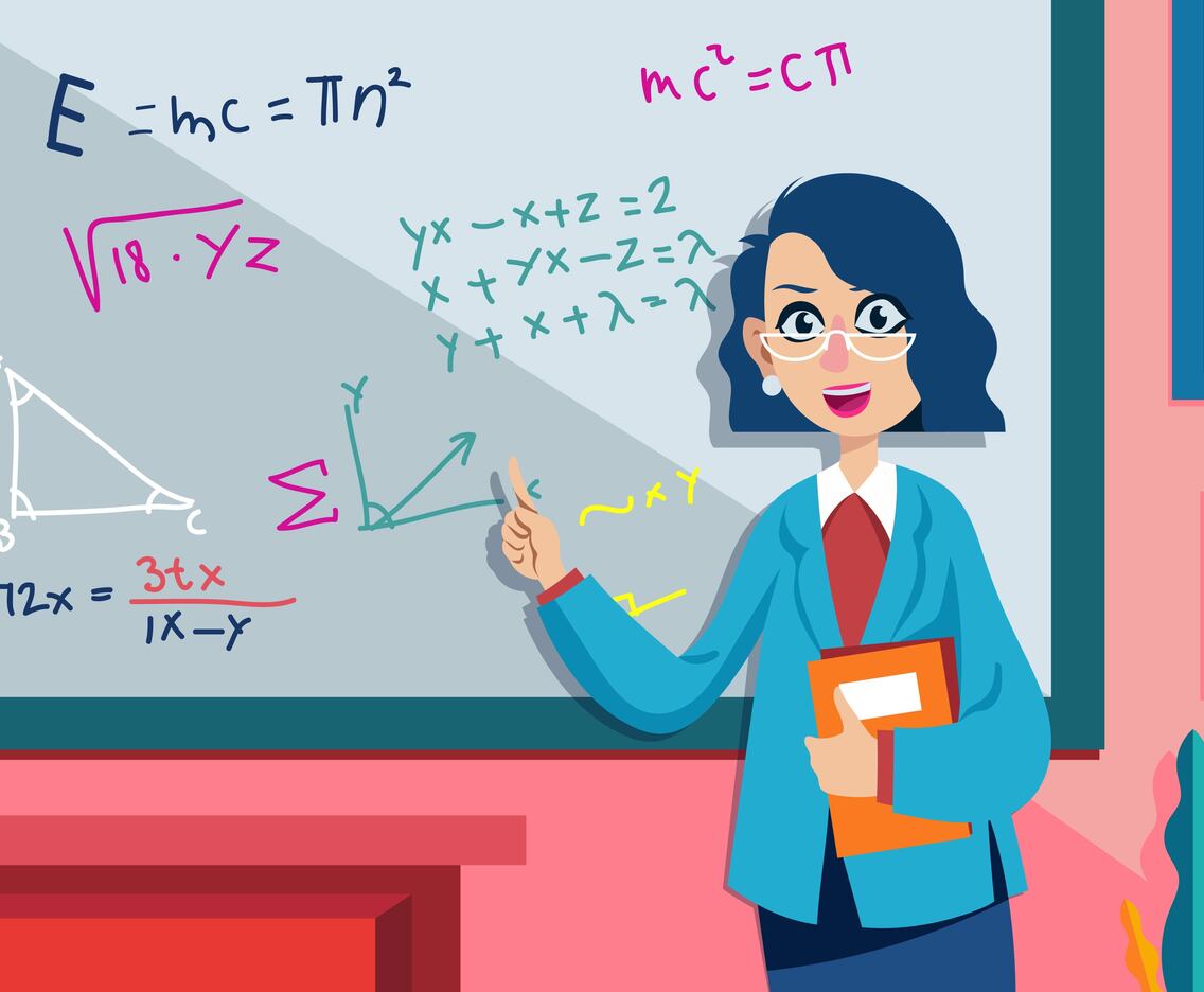 Math Teacher Vector Art & Graphics | freevector.com