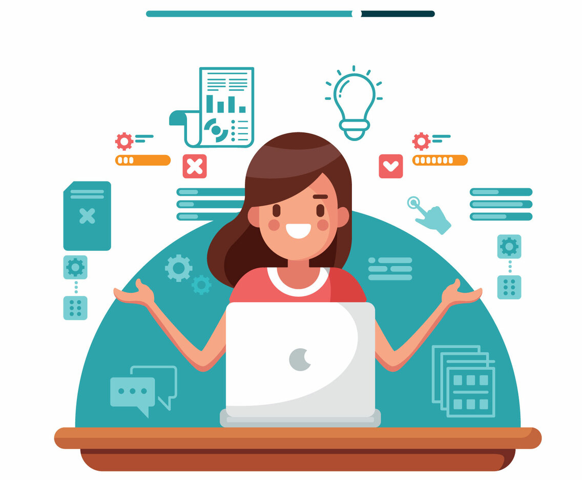 Female Developer Vector Art & Graphics | freevector.com