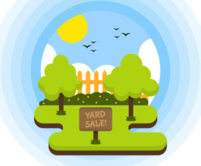 Unique Yard Sale Sign Vectors Vector Art & Graphics | freevector.com