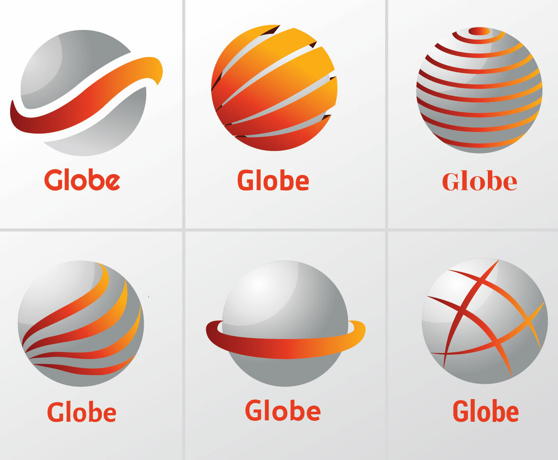 Globe Logo Design Vector Pack Vector Art & Graphics | freevector.com