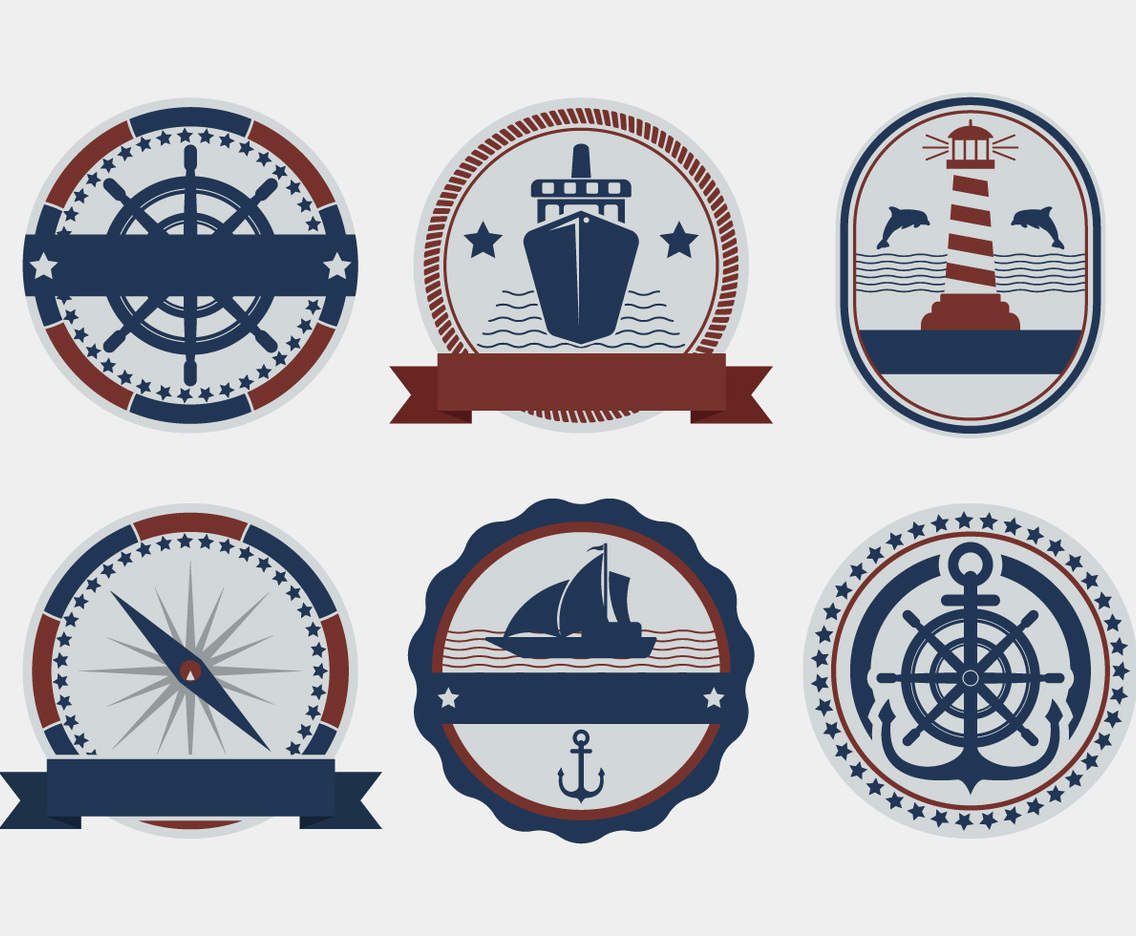 Nautical Vector Badges Vector Art & Graphics | freevector.com