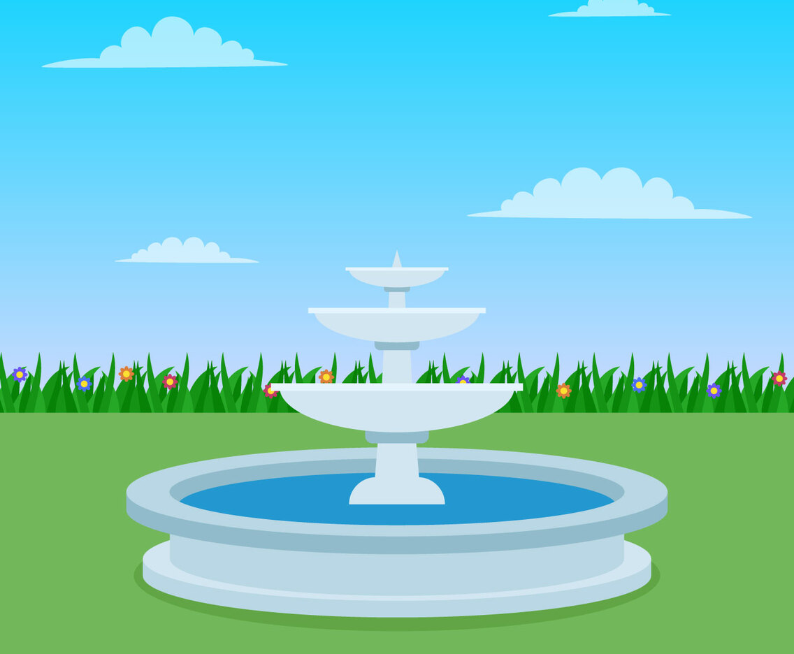 Beautiful Fountain Vectors Vector Art & Graphics | freevector.com