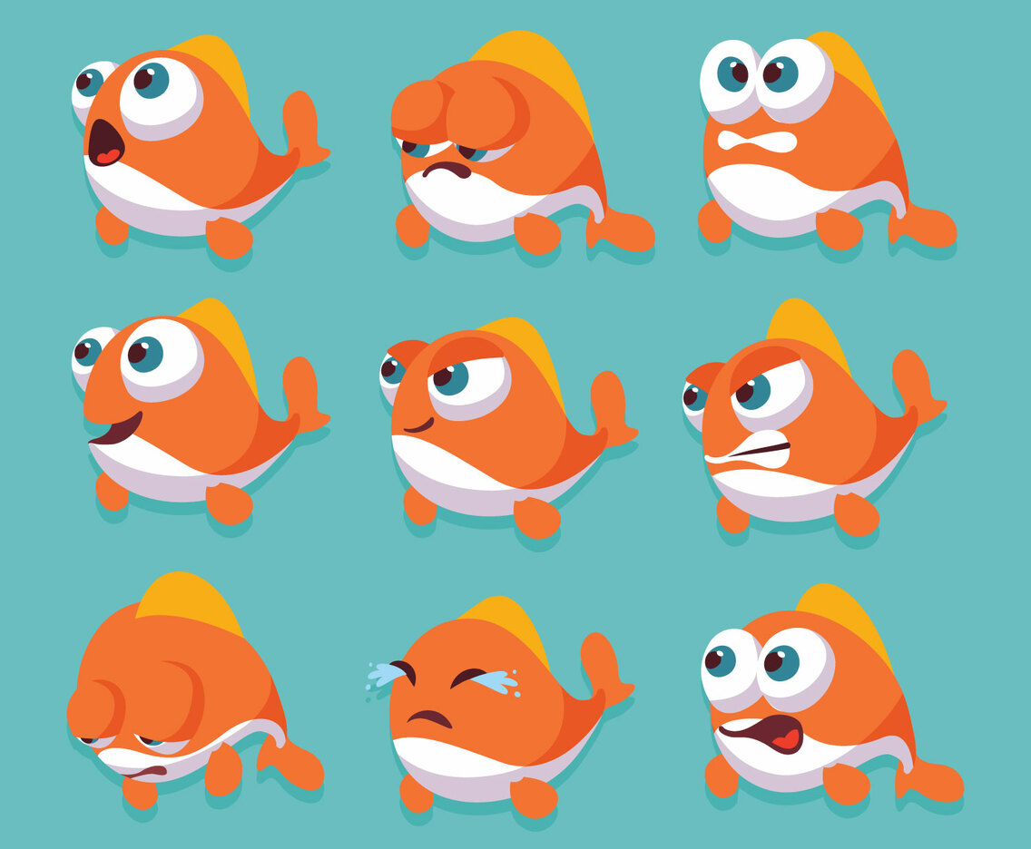 Cartoon Fish Vector Art & Graphics | freevector.com