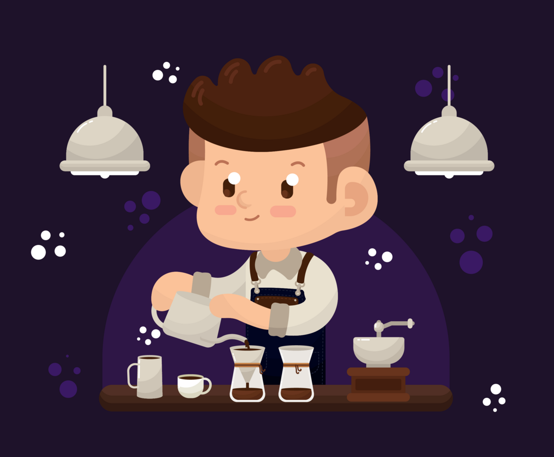 Barista Vector Vector Art & Graphics | freevector.com