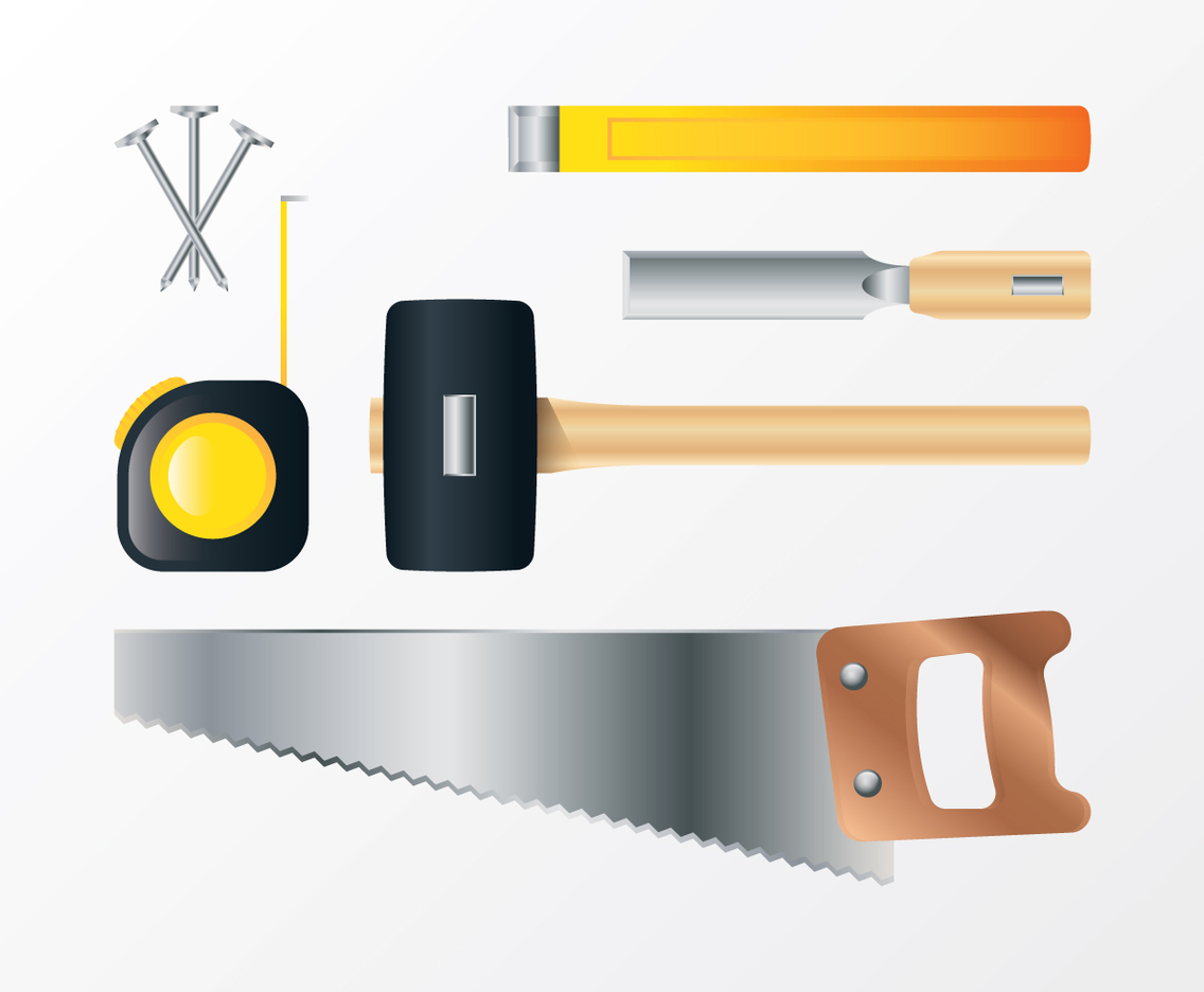 Carpenter Tools Vector Art & Graphics | freevector.com