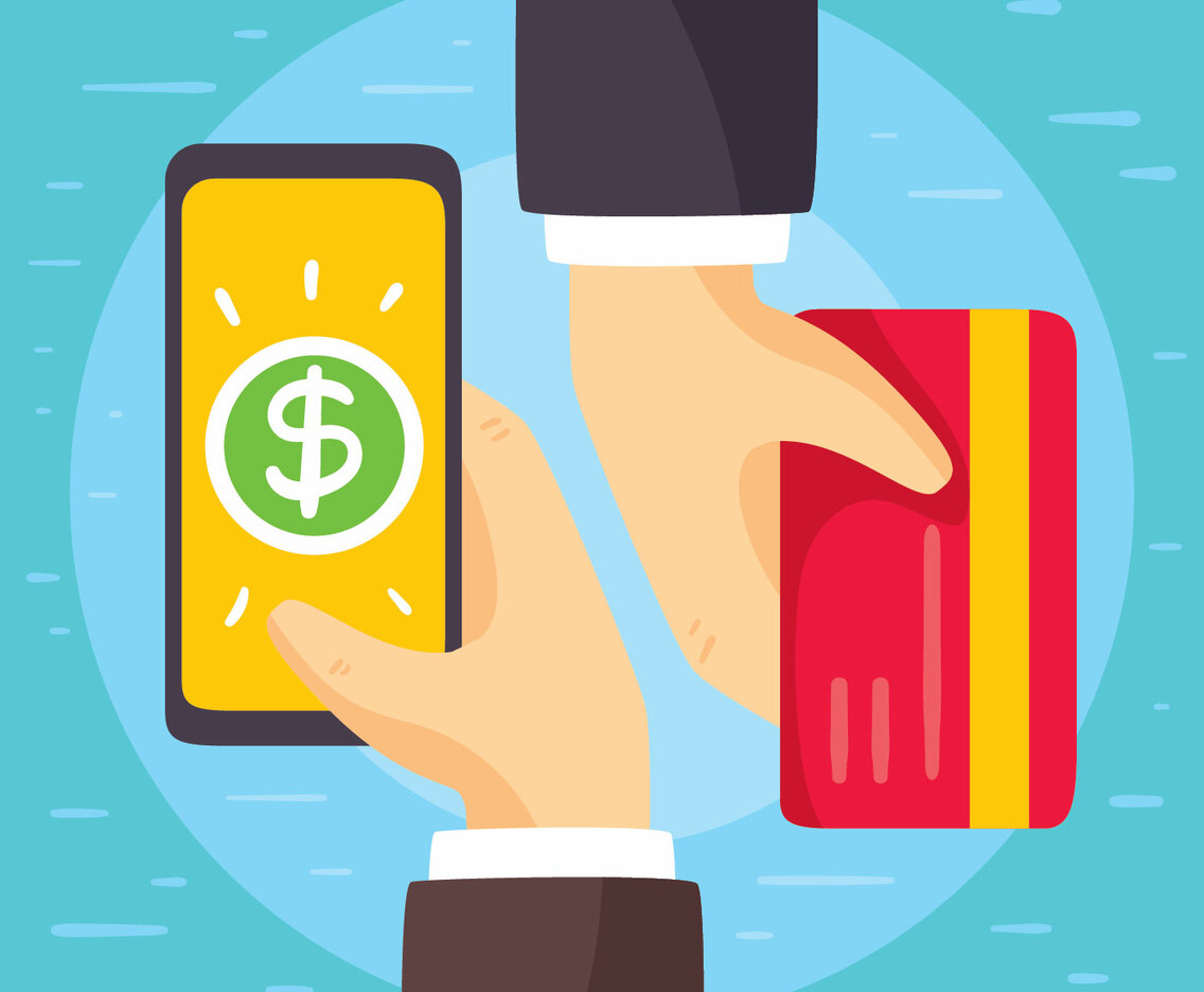 Mobile Payment Concept Vector Vector Art & Graphics | freevector.com