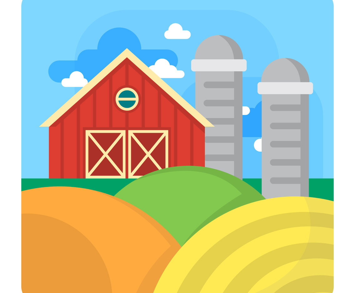 Farm Landscape Vector Art & Graphics | freevector.com