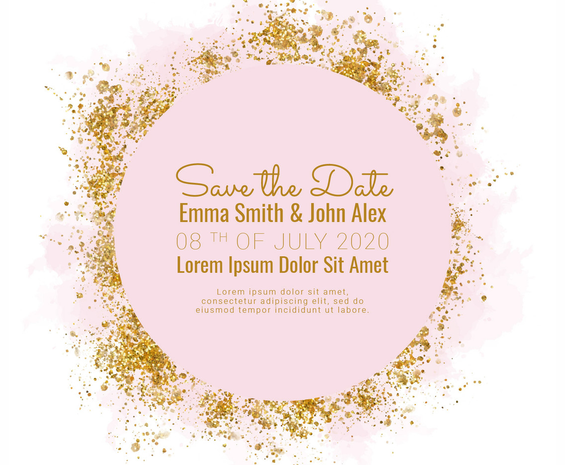 Vector Save The Date Card Vector Art & Graphics | freevector.com