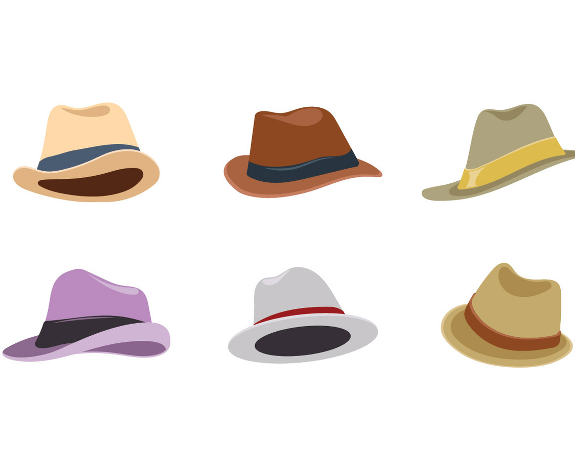 Vector Collection Of Vintage Kentucky Derby Hats Vector Art & Graphics ...