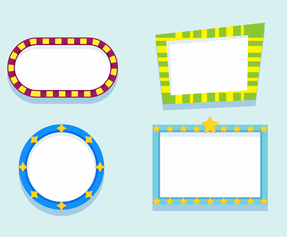 Funky Frames Vectors Vector Art & Graphics | freevector.com
