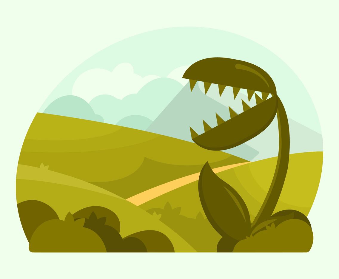 Venus Fly Trap Vector Vector Art & Graphics | freevector.com