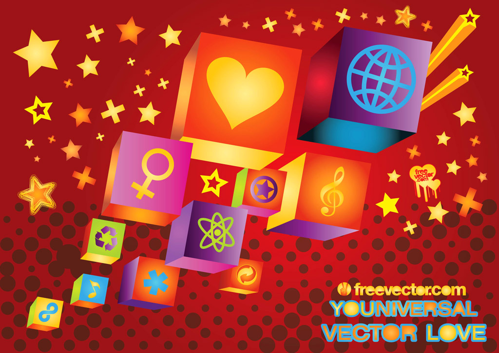 Universal Love Vector Art & Graphics | freevector.com
