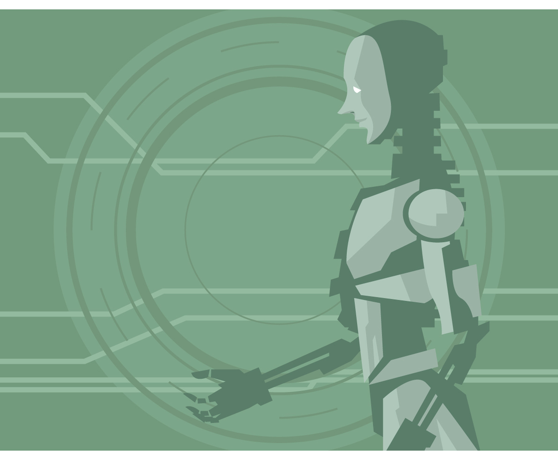 Ai Robot Vector Vector Art & Graphics | freevector.com