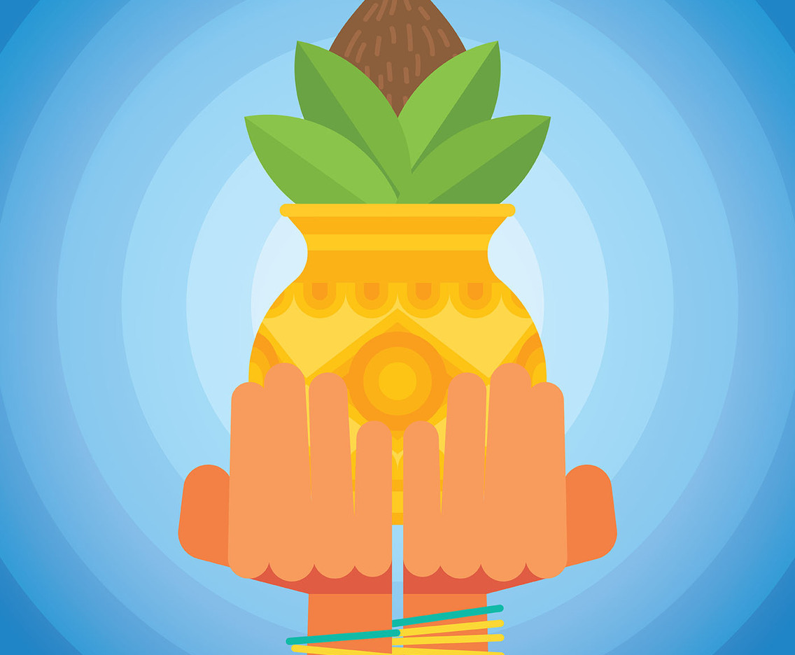 Kalash Illustration Vector Art & Graphics | freevector.com