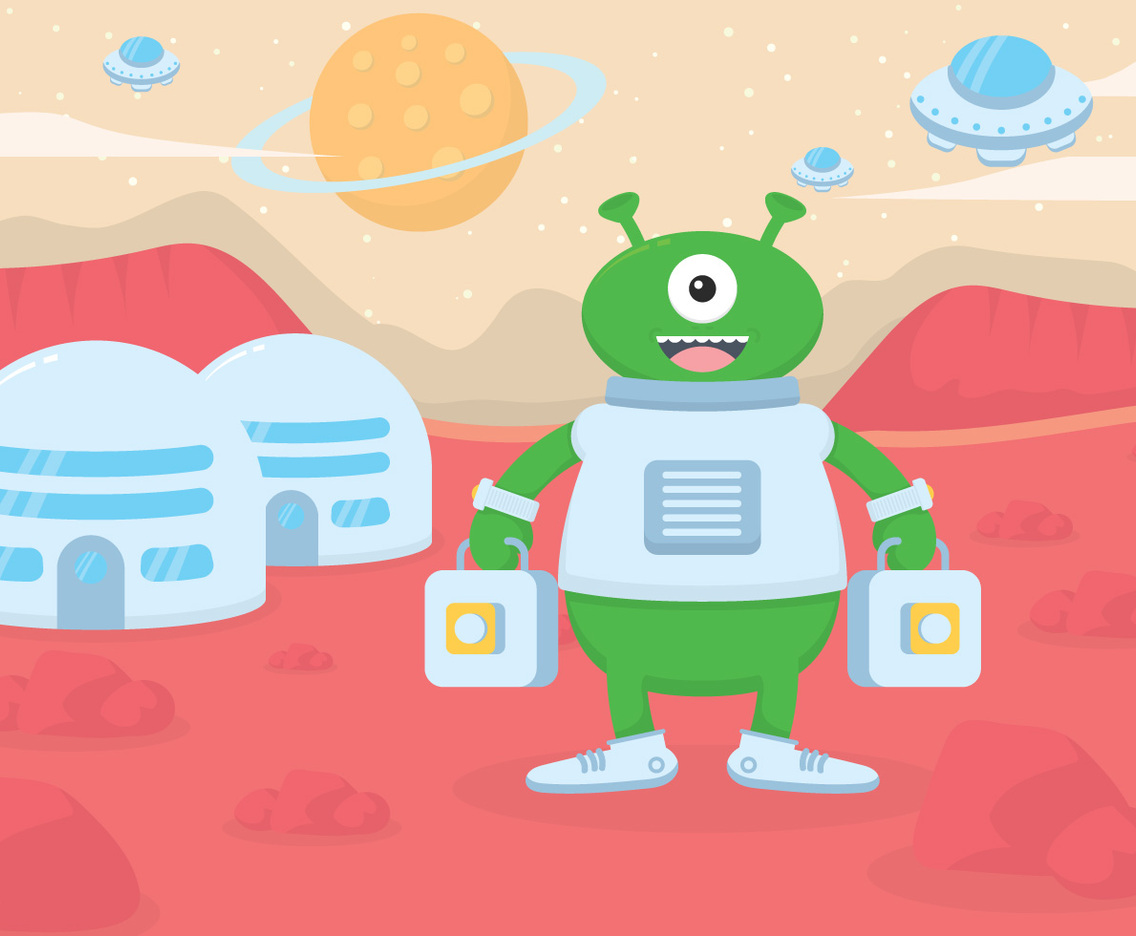 Martian Vector Vector Art & Graphics | freevector.com