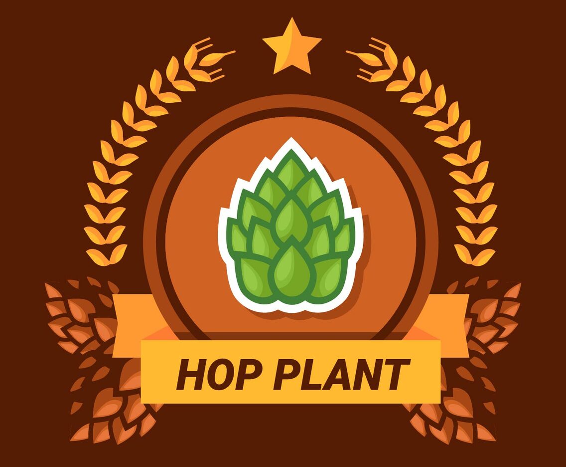 Hop Plant Logo Vector Art & Graphics | freevector.com