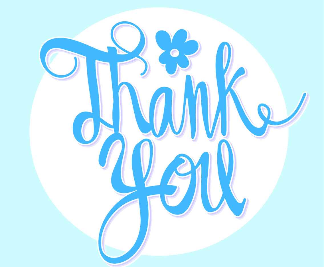 Thank You Hand Lettering Style Vector Art & Graphics | freevector.com