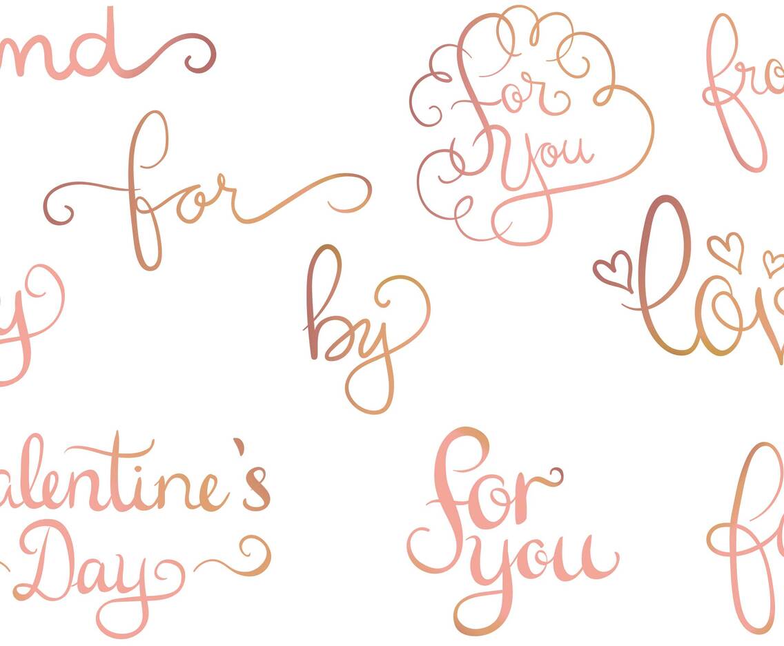 Rose Gold Love 2 Vectors Vector Art & Graphics | freevector.com