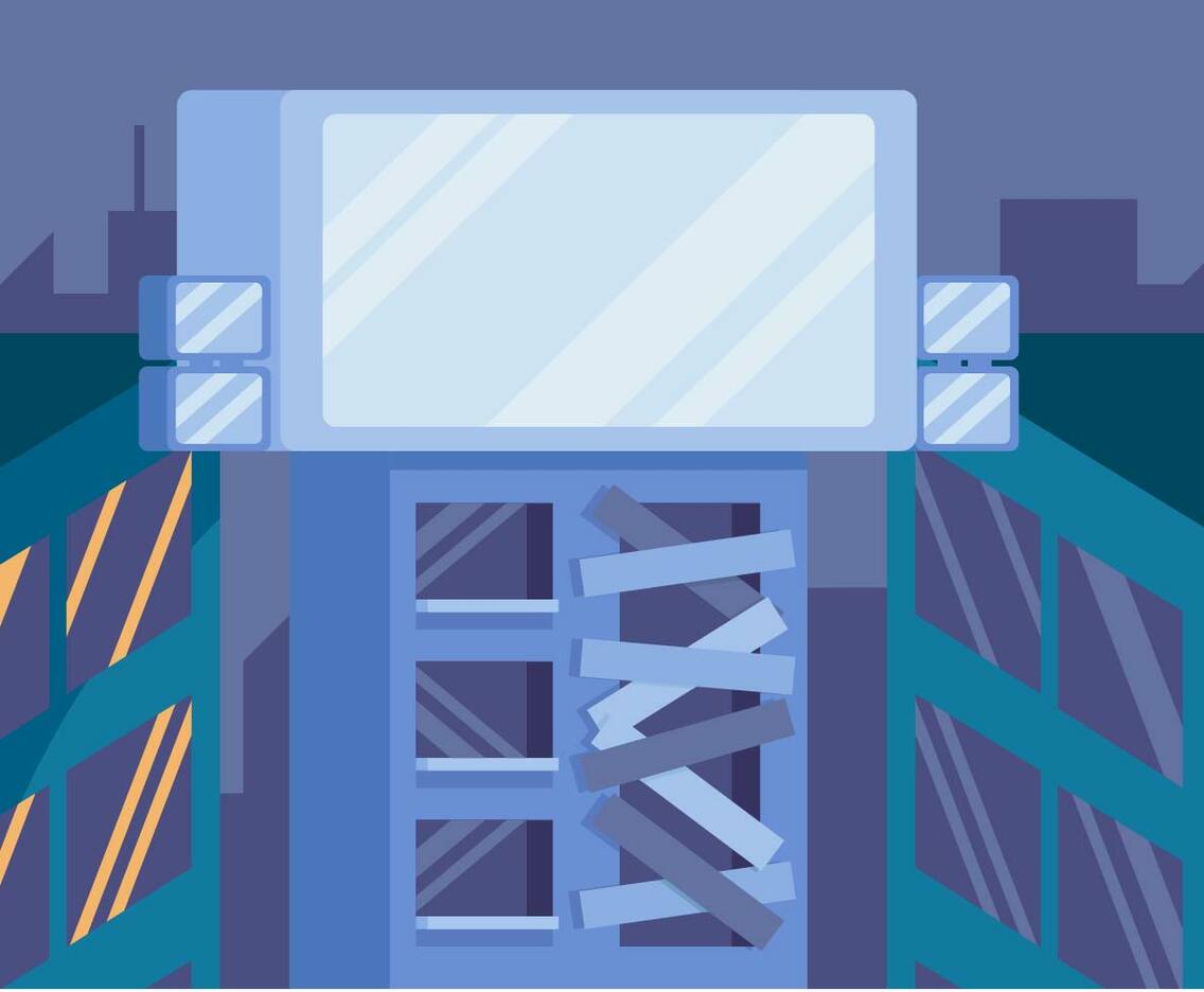 Jumbotron In Town Vector Vector Art & Graphics | freevector.com