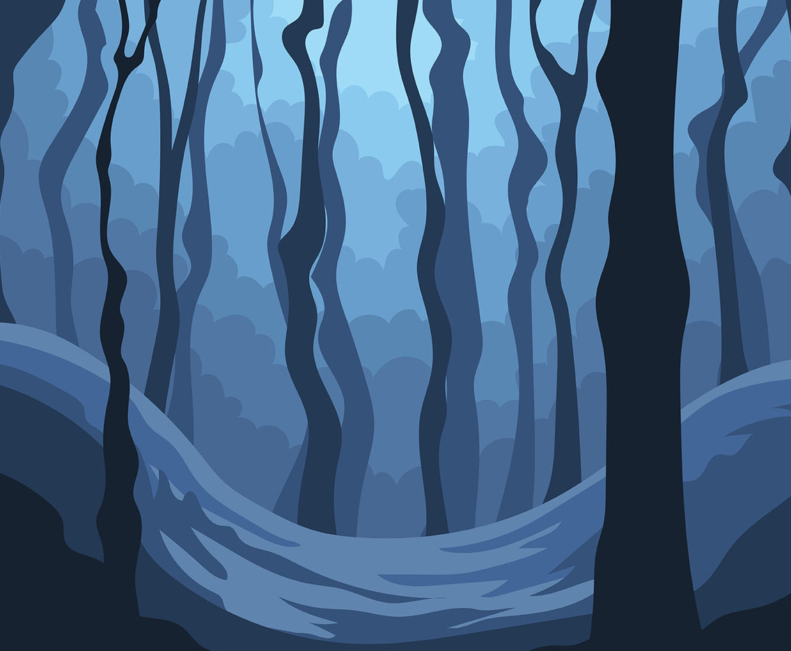 Abstract Forest Illustration Vector Art & Graphics | freevector.com