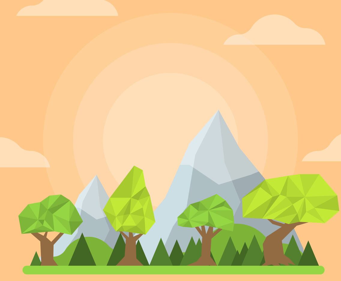 Flat Polygon Vector Illustration Vector Art & Graphics | freevector.com