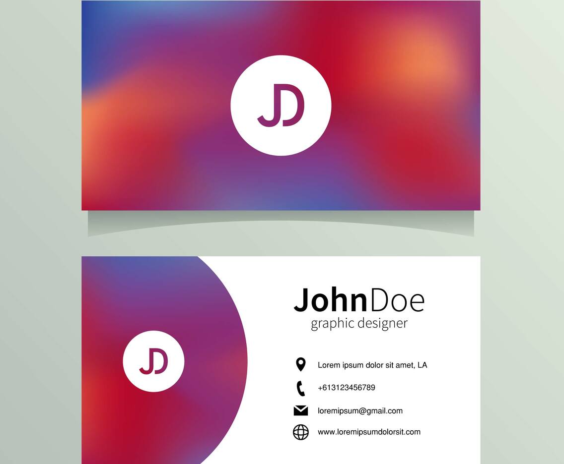 Graphic Designer Name Card Template Vector Art & Graphics | freevector.com