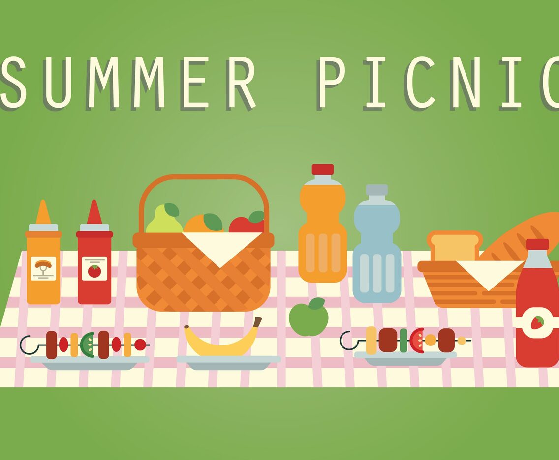 Summer Picnic Vector Vector Art & Graphics | freevector.com