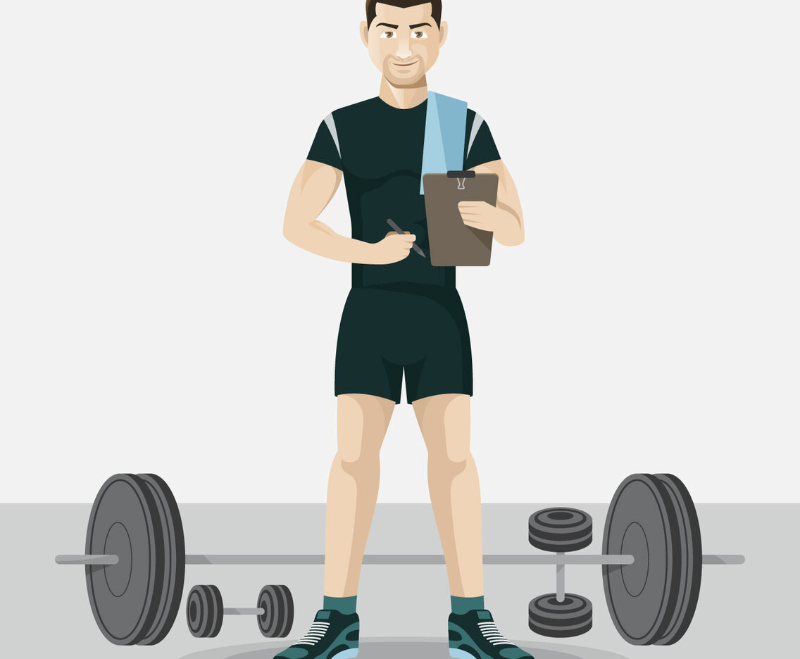 Fitness Trainer Vector Art & Graphics | freevector.com