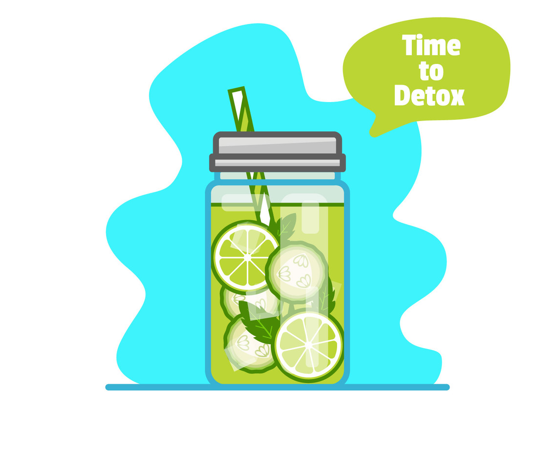 Time To Detox Vector Art & Graphics | freevector.com