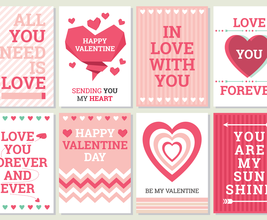 Valentine Cards Vector Art & Graphics | freevector.com