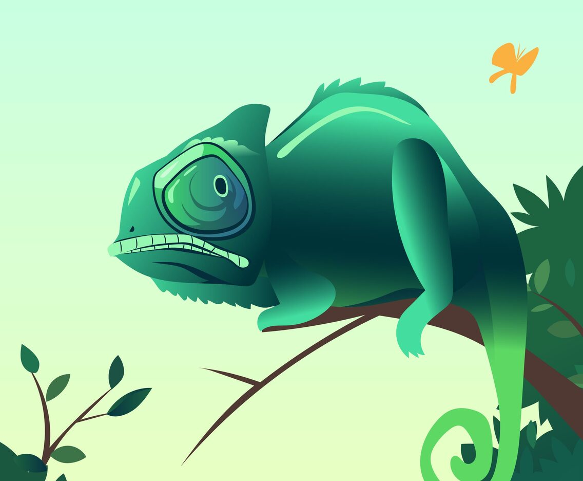 Chameleon Vector Art & Graphics | freevector.com