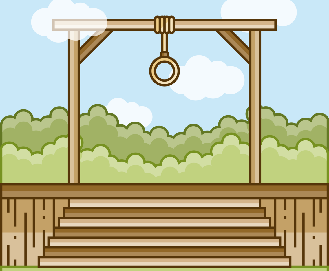 Gallows Illustration Vector Art & Graphics | freevector.com