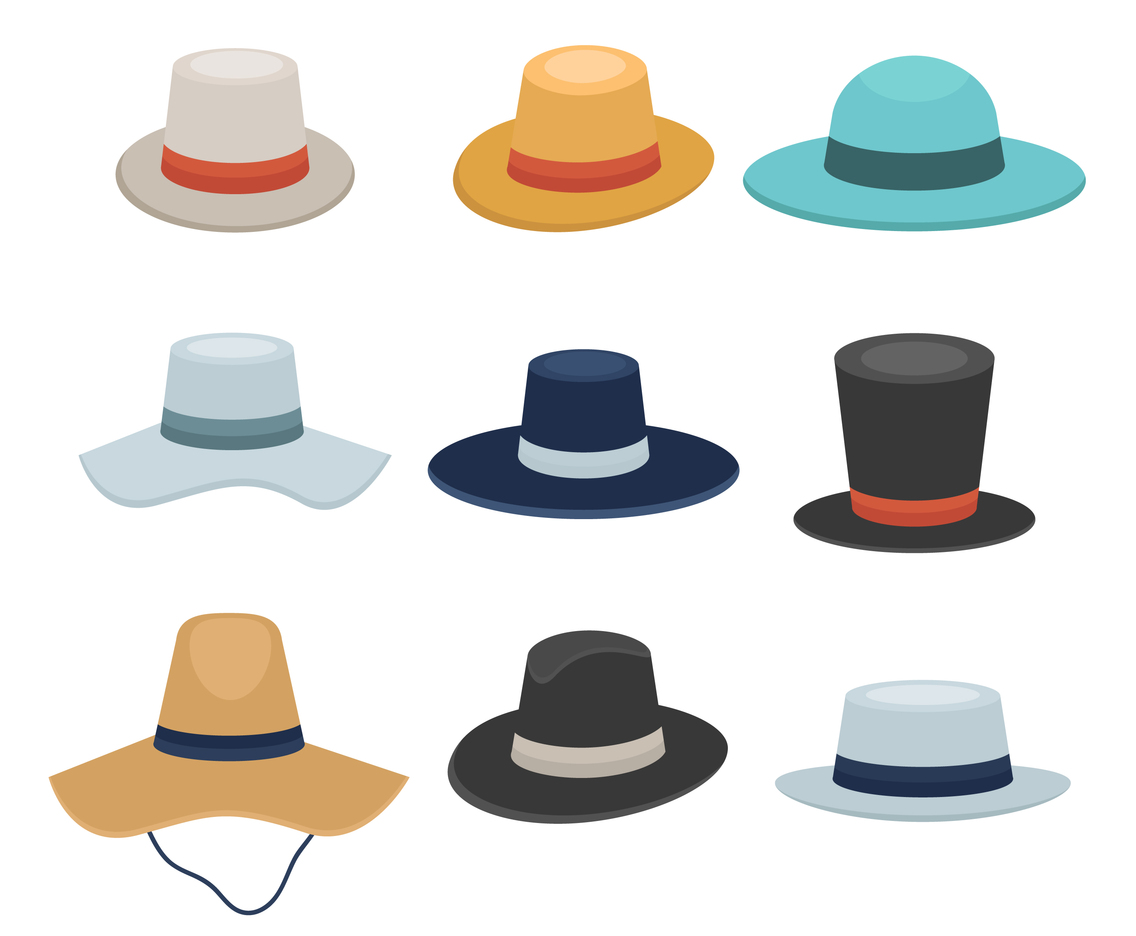 Free Panama Hat Vector Collection Vector Art & Graphics | freevector.com