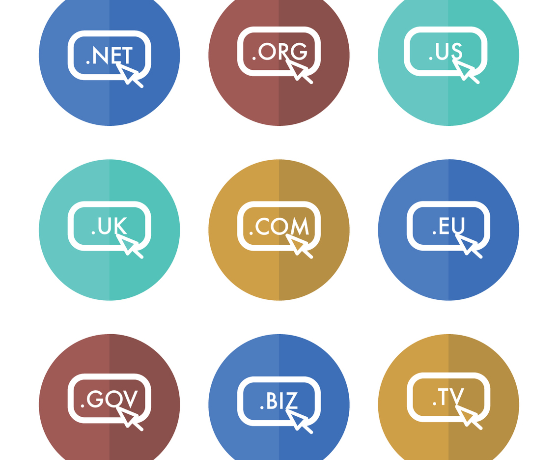 Set Of Domain Urls Vector Art & Graphics | freevector.com